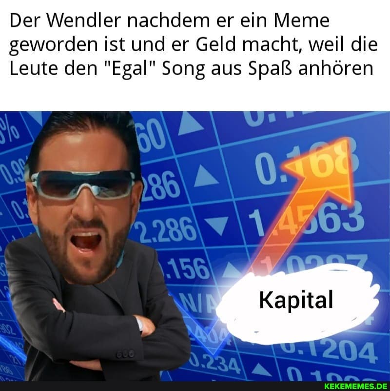 Der Wendler nachdem er ein Meme geworden ist und er Geld macht, weil ...