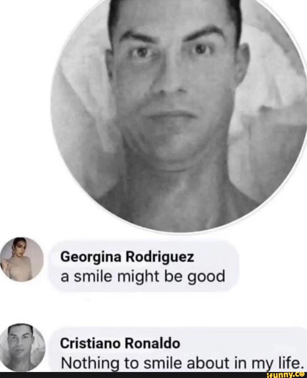 Georgina Rodriguez a smile might be good Cristiano Ronaldo Nothing to ...