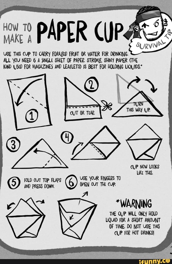 Origami Drinking Cup