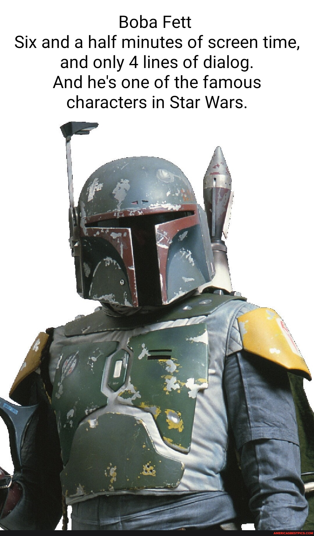Boba Fett Six and a half minutes of screen time, and only 4 lines of ...