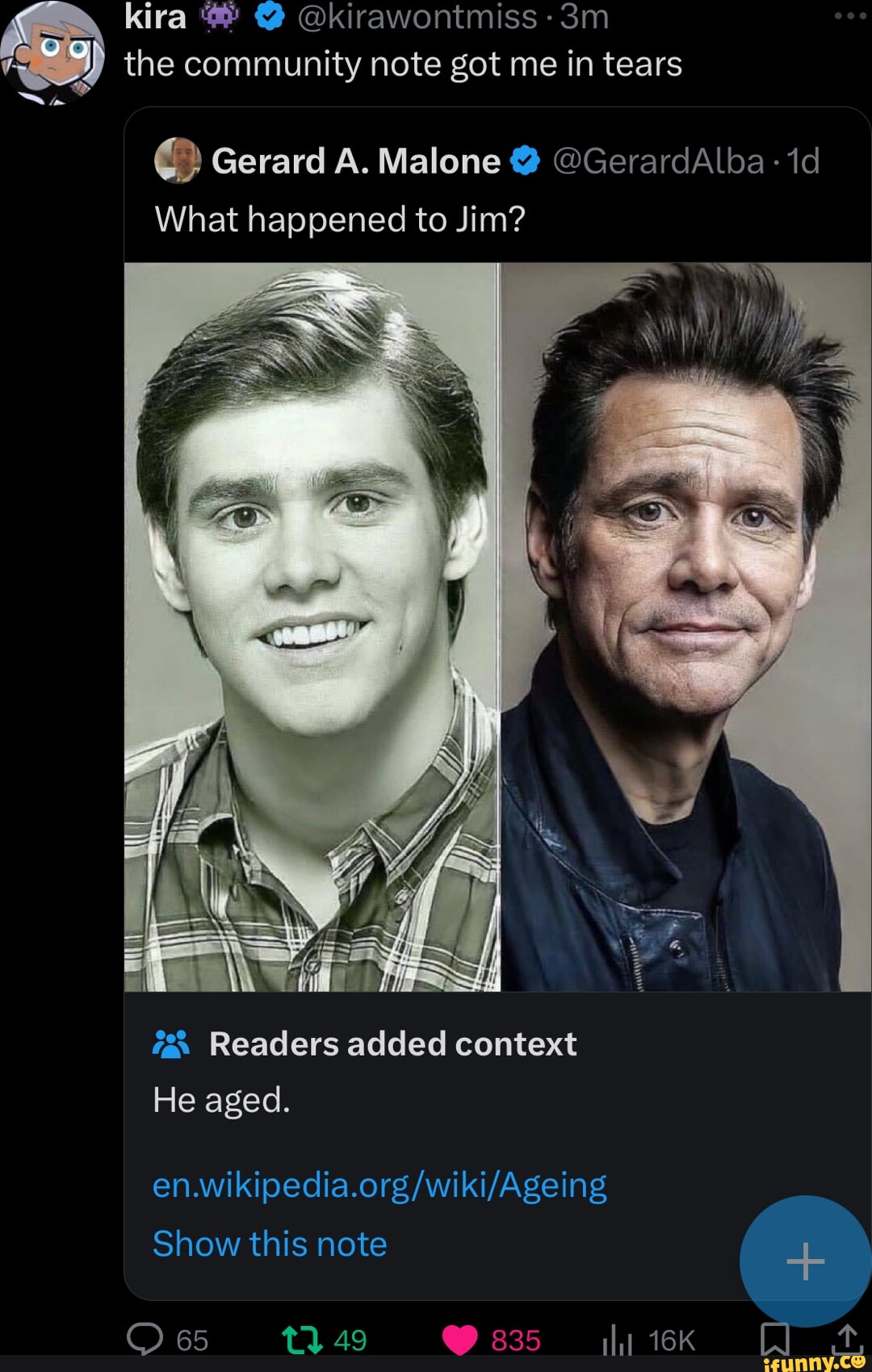 Kira @kirawontmiss the community note got me in tears Gerard A. Malone @ @GerardAlba id What ...
