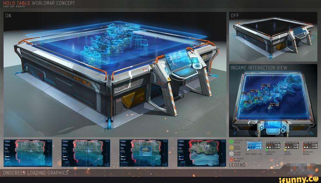 Holo Table Reference Art. - HOLO TABLE WORLDMAP CONCEPT - iFunny