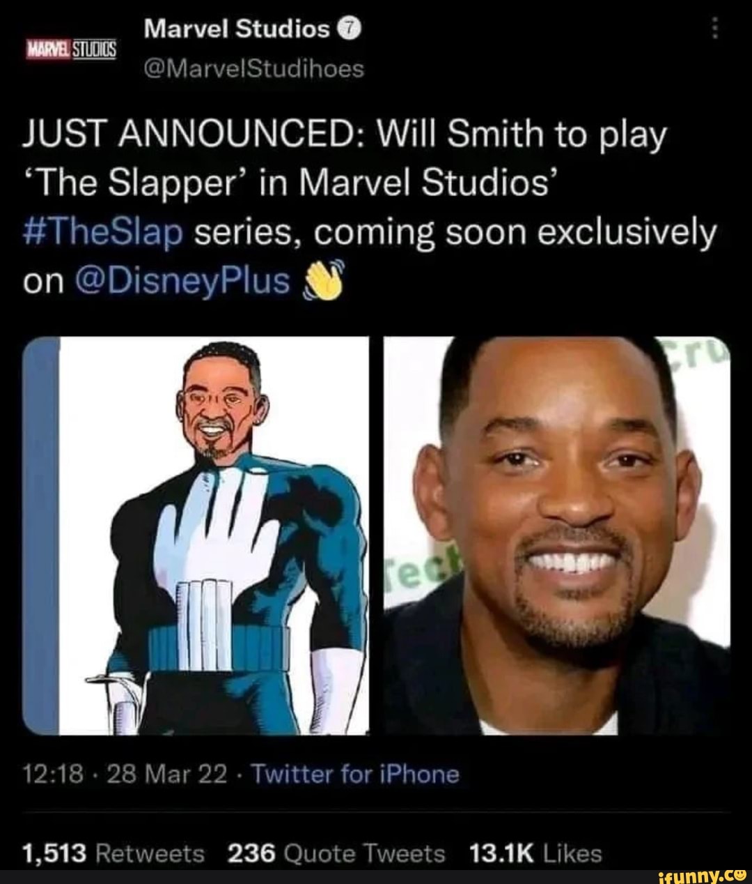 Marvel Studios @ @MarvelStudihoes JUST ANNOUNCED: Will Smith to play ...
