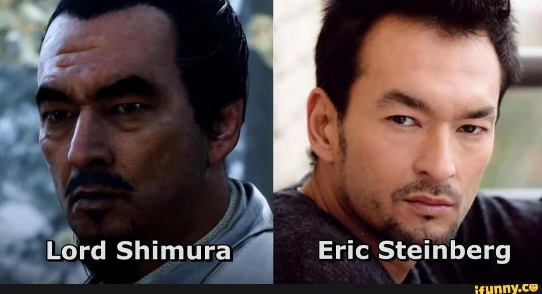 The faces and voices of Ghost of Tsushima - Lord Shimura Eric Steinberg ...
