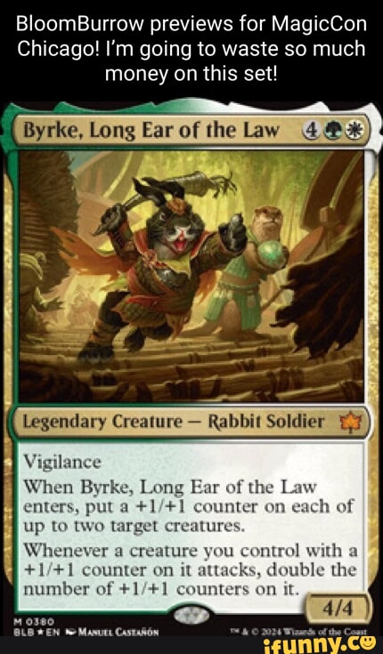 BloomBurrow previews for MagicCon Chicago! I'm going to waste so much ...