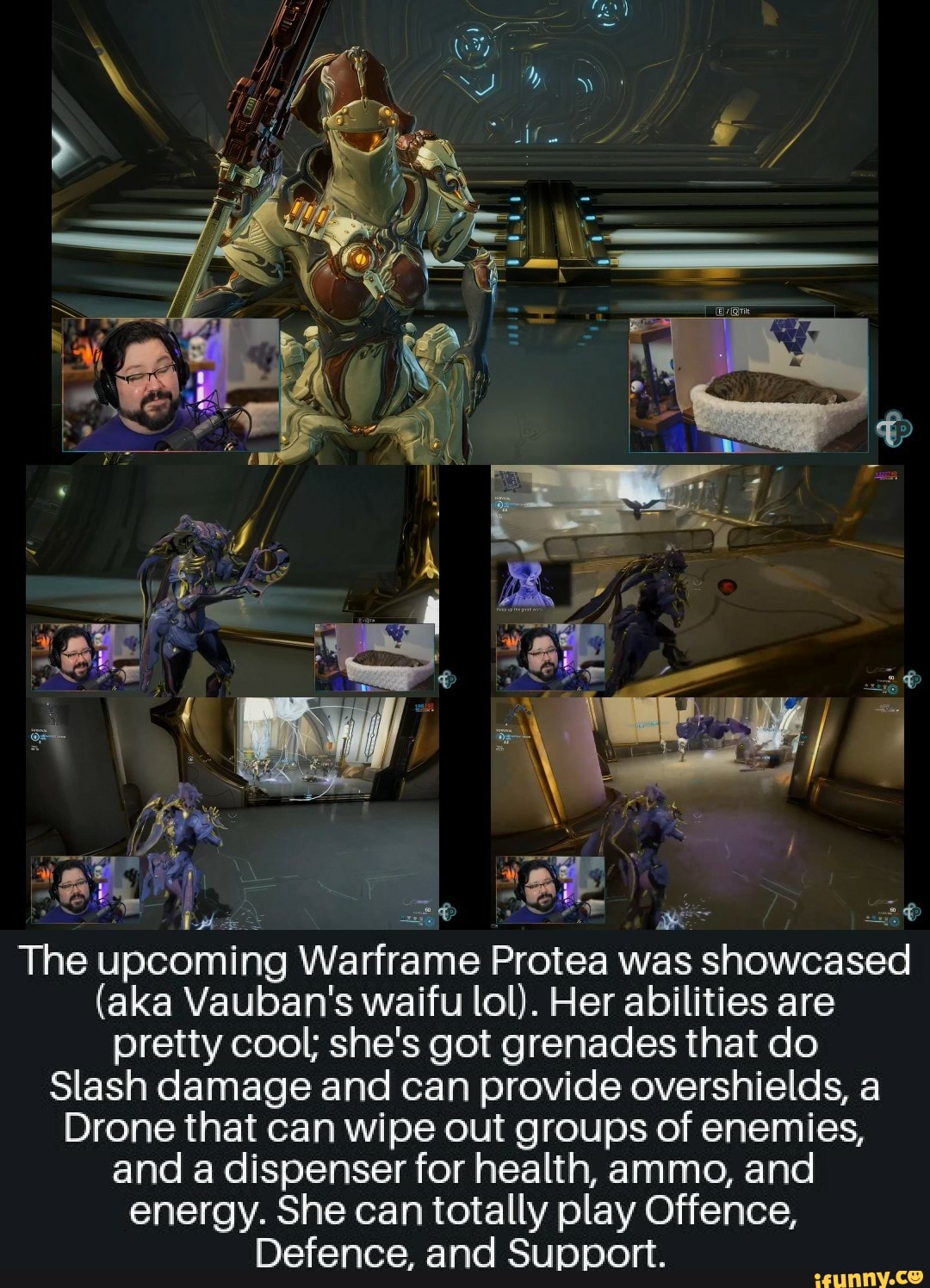 The upcoming Warframe Protea was showcased (aka Vauban's waifu lol ...