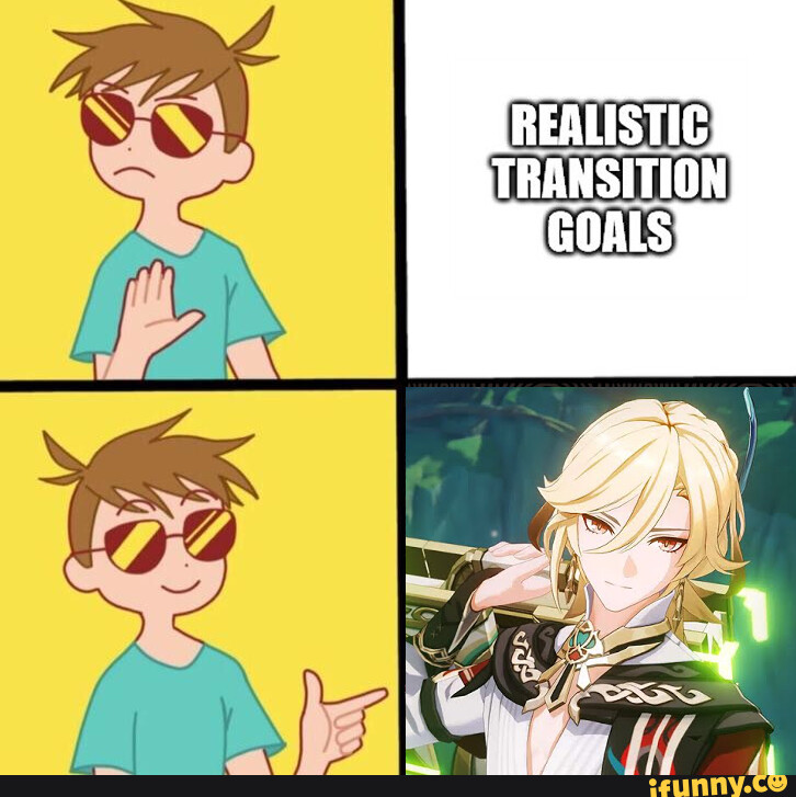 Eggirl - REALISTIC TRANSITION GOALS - iFunny