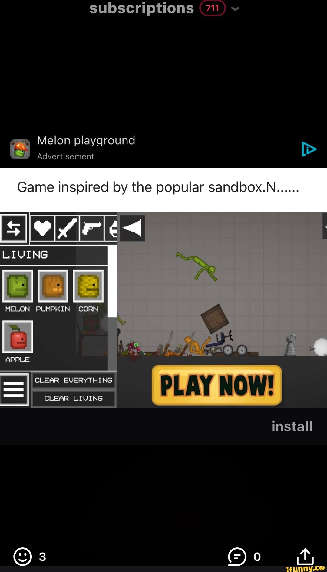 Subscriptions ~ Melon playground Advertisement Game inspired by the ...