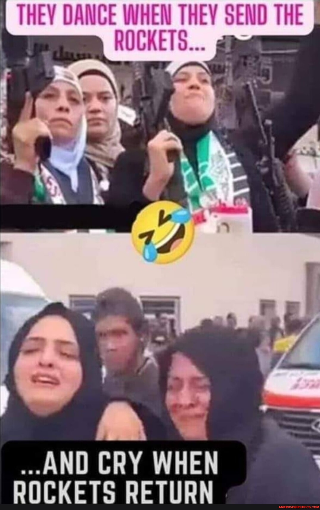 THEY DANCE WHEN THEY SEND THE ROCKETS... ar ...AND CRY WHEN POCKETS ...