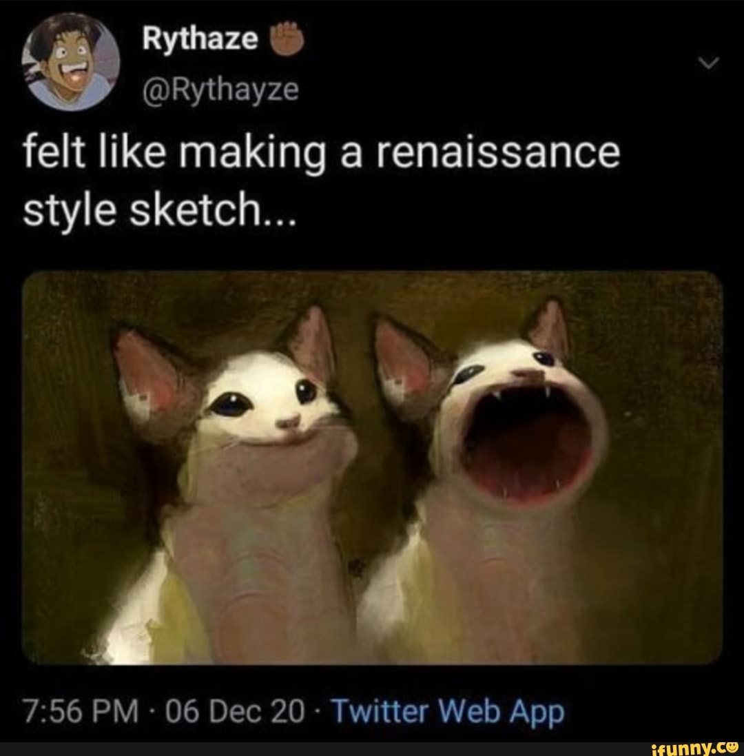 Rythaze @Rythayze felt like making a renaissance style sketch... - iFunny