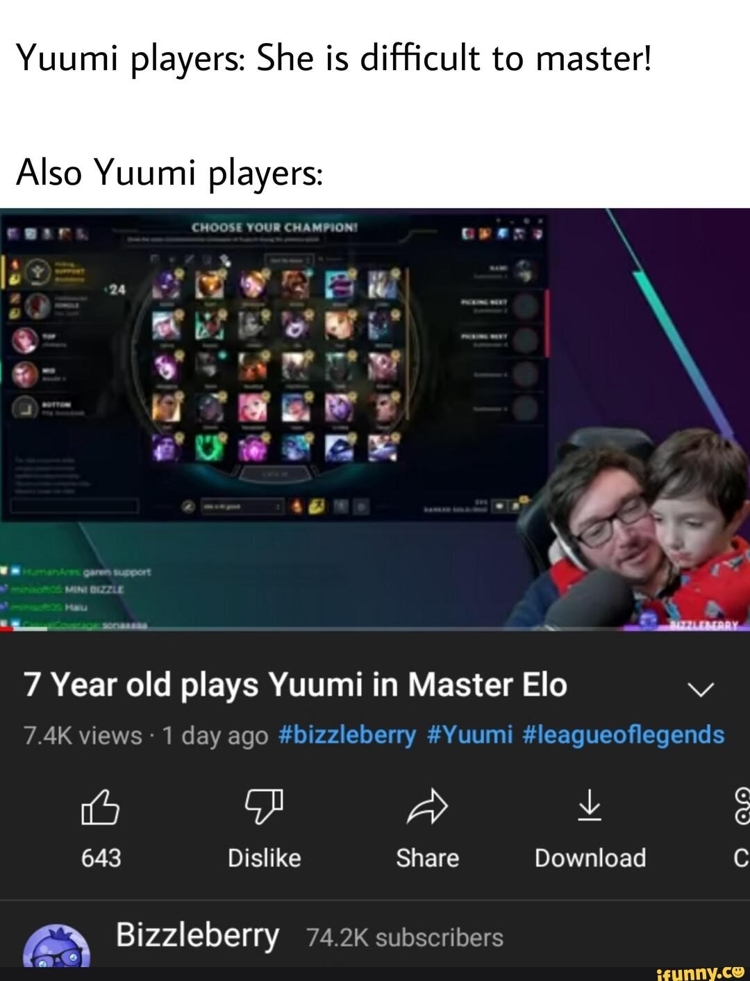 Yuumi players: She is difficult to master! Also Yuumi players: CHOOSE ...