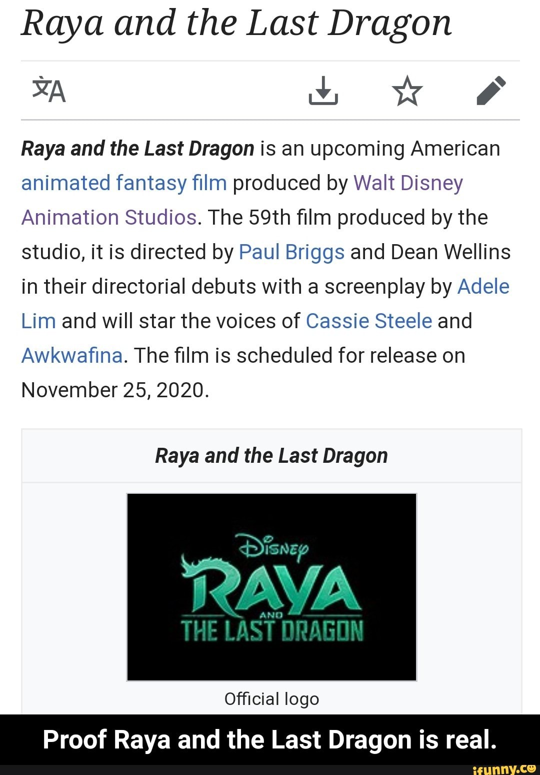 Raya and the Last Dragon Raya and the Last Dragon is an upcoming ...