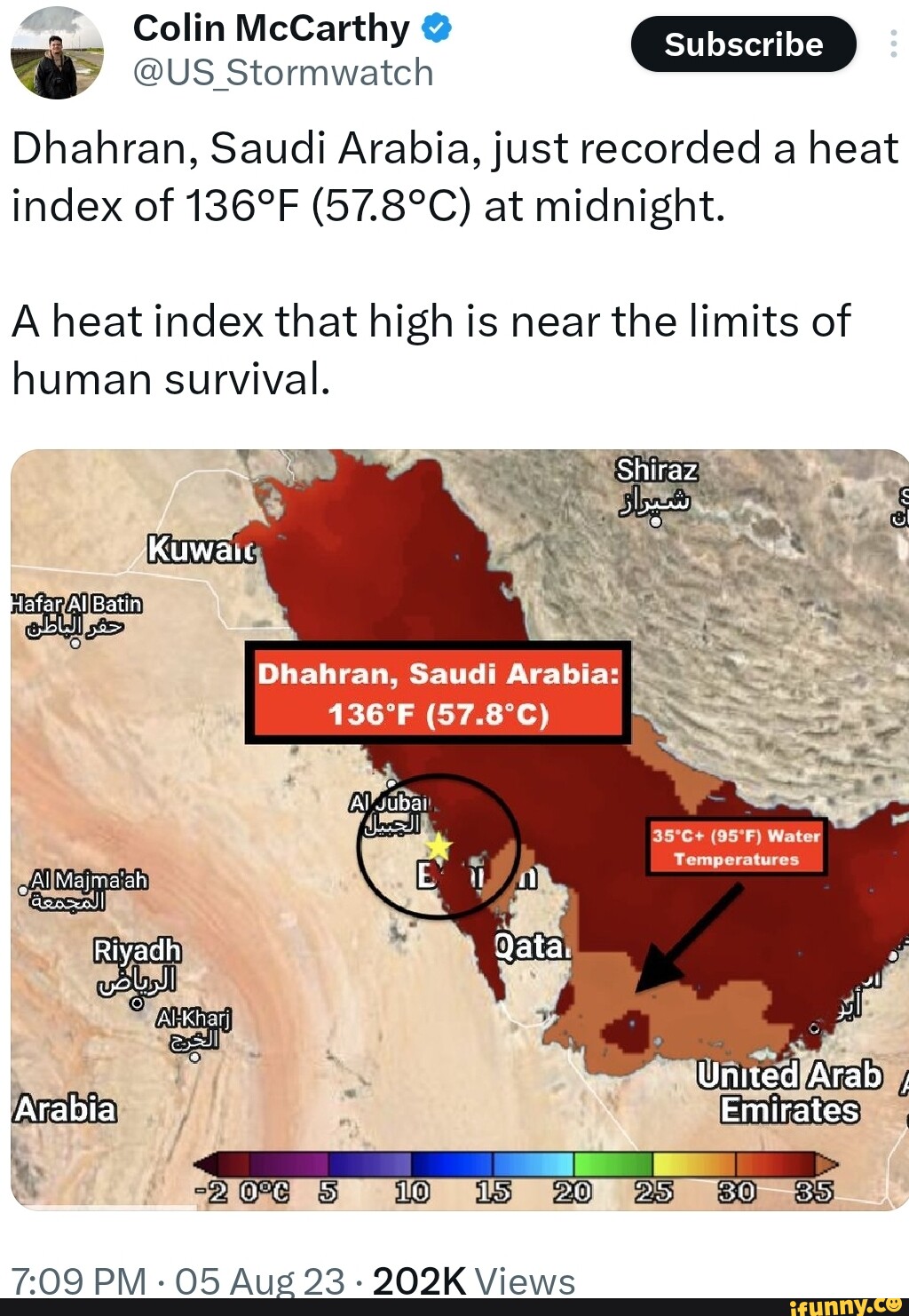 @ @US Stormwatch Colin McCarthy Dhahran, Saudi Arabia, just recorded a ...