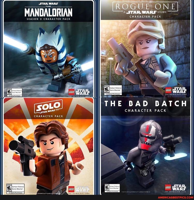 MANDALORIAN STAR.WARS CHARACTER PACK THE BAD BATCH CHARACTER PACK STAR ...