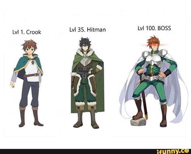 Lvl 100. BOSS Lvl 35, Hitman Lvl 1. Crook - iFunny