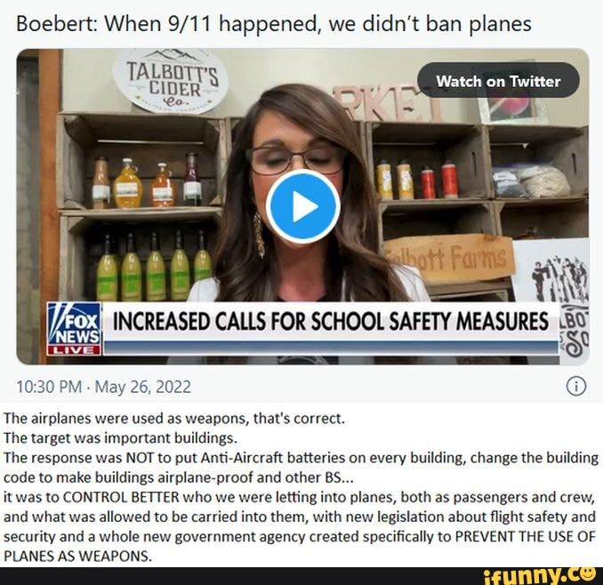 ENOUGH ALREADY - Boebert: When happened, we didn't ban planes Watch on ...