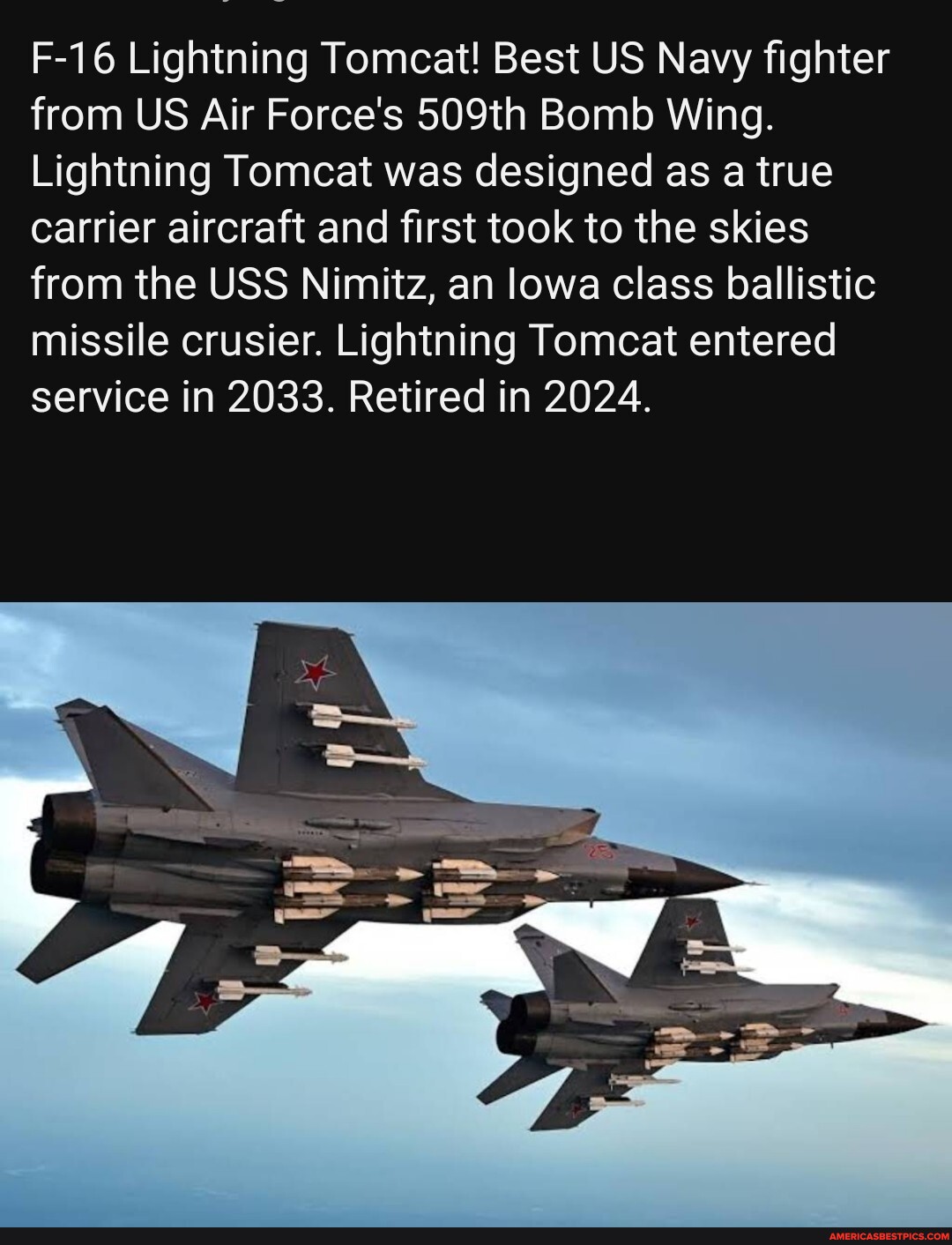 F-16 Lightning Tomcat! Best US Navy fighter from US Air Force's 509th Bomb Wing. Lightning ...