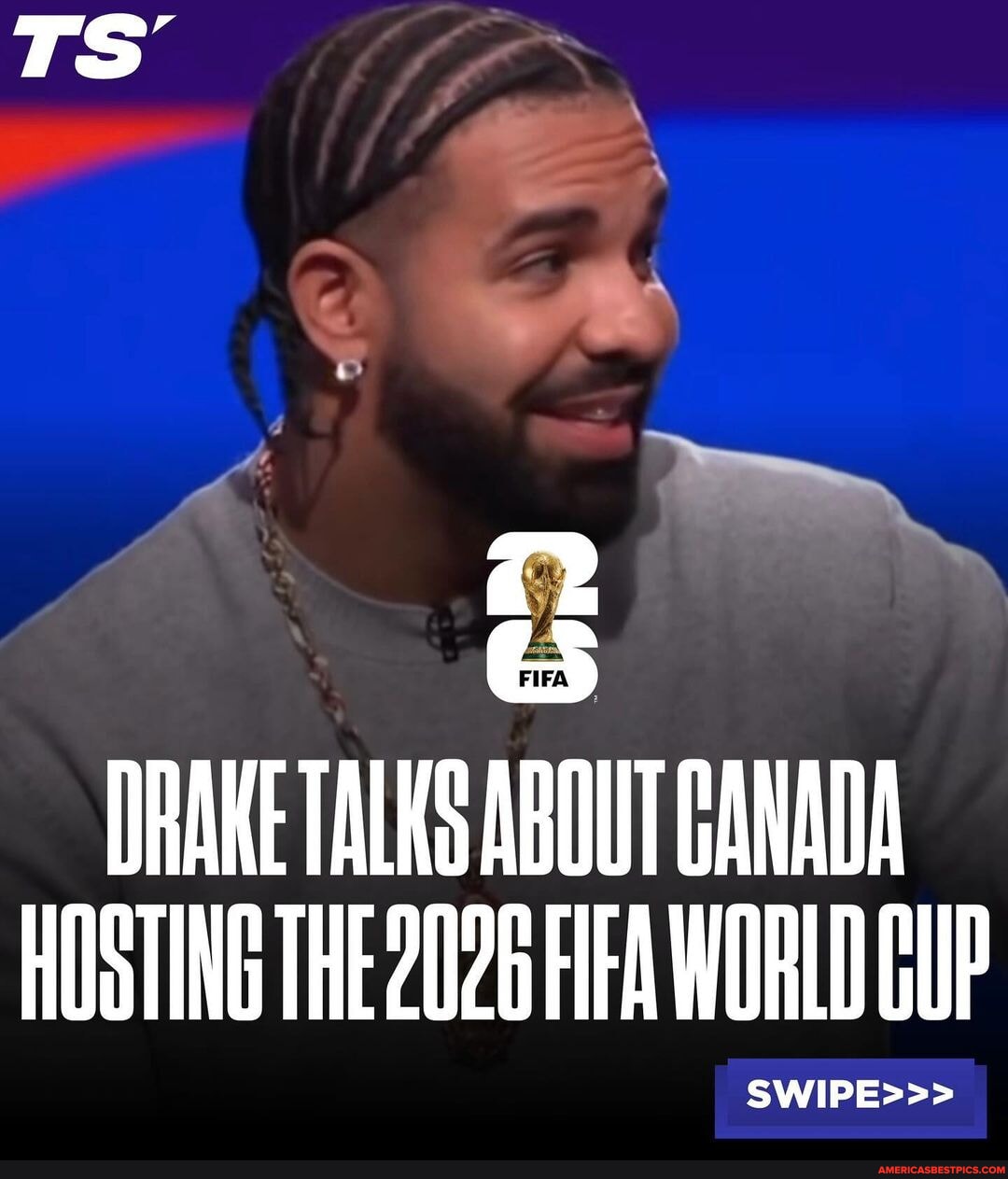 Drake joined FIFA president Gianni Infantino to talk about Canada ...