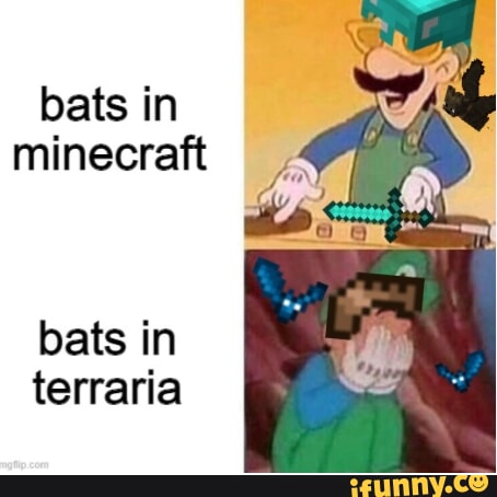 Bats in minecraft bats in SS - iFunny