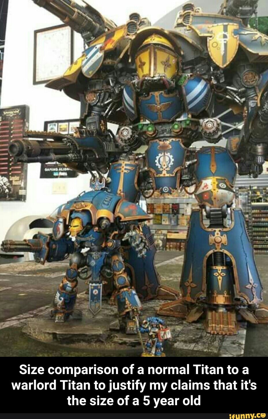 Size comparison of a normal Titan to a warlord Titan to justify my ...