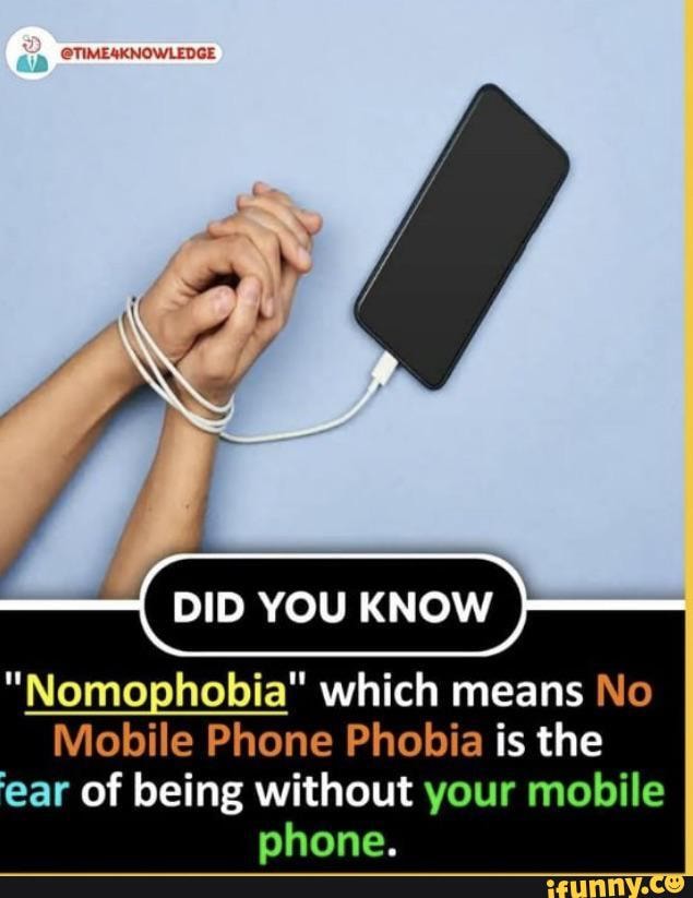 Nomophobia memes. Best Collection of funny Nomophobia pictures on iFunny