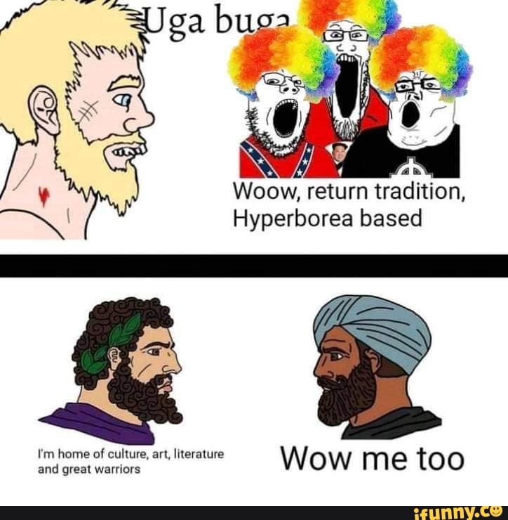 Woow, return tradition, Hyperborea based I'm f culture, art, literat W ...