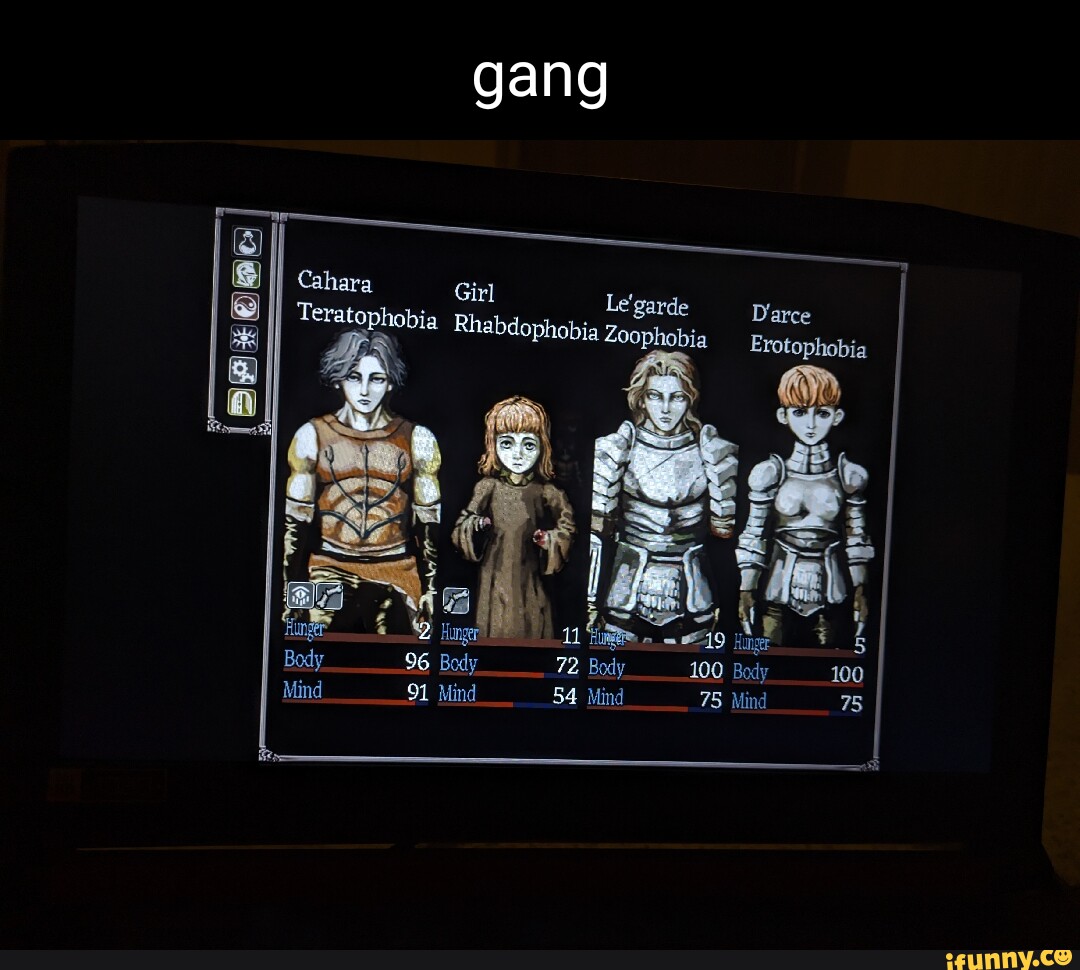Gang Cahara Girl Le'garde Darce Teratophobia Rhabdophobia Zoophobia ...