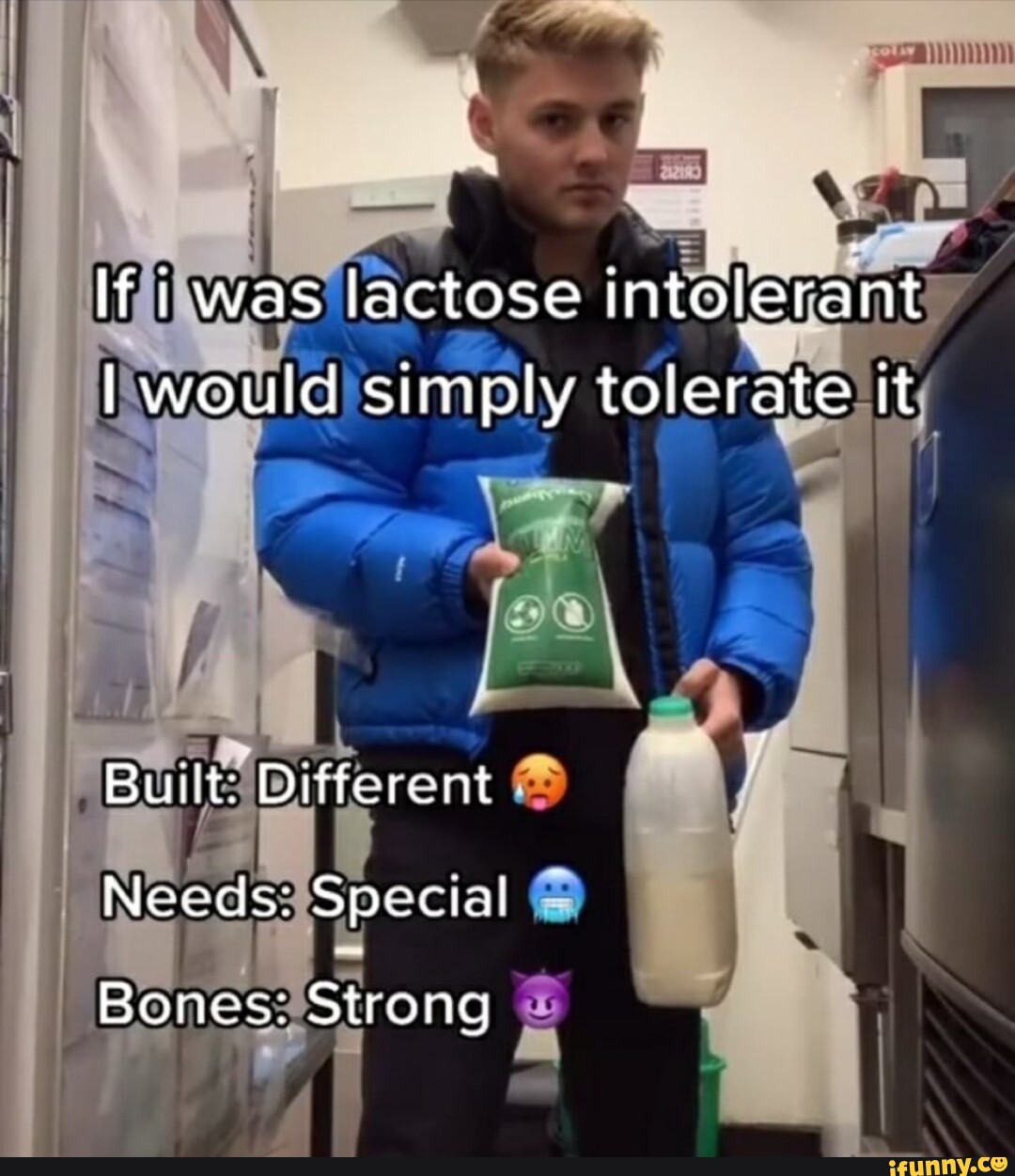 If was lactose intolerant I would simply tolerate It Built: Different ...