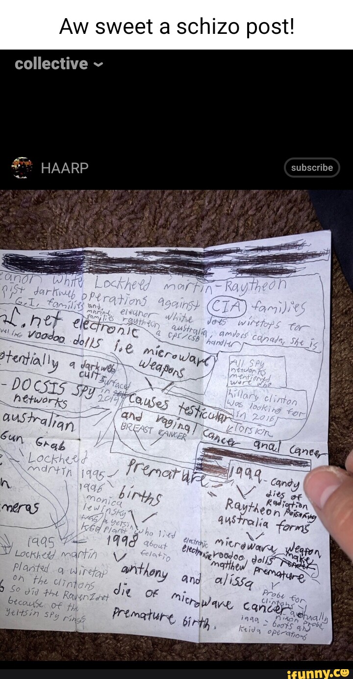 Aw sweet a schizo post! subscribe collective ~ HAARP WSTrelia Lorme aas ...