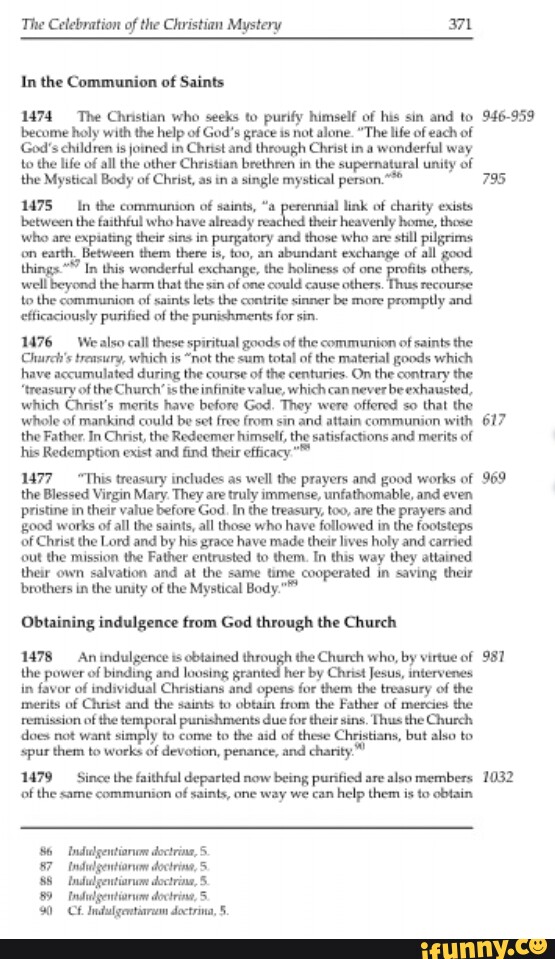 The Celebration of the Christian Mystery In the Communion of Saints ...