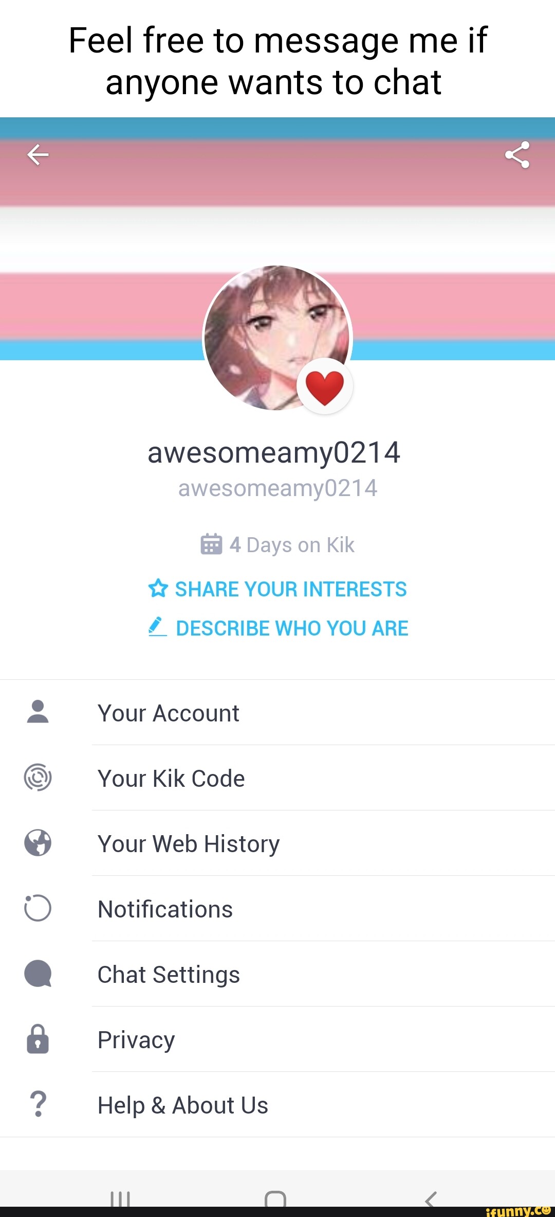 Tumblr Kik Notifications