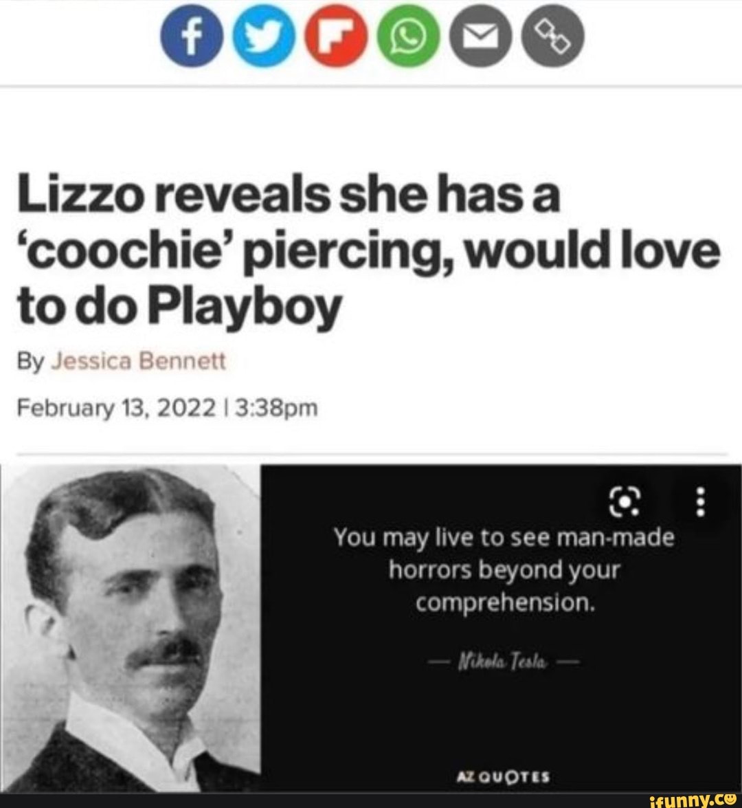 Lizzo reveals she has a 'coochie' piercing, would love to do Playboy By ...