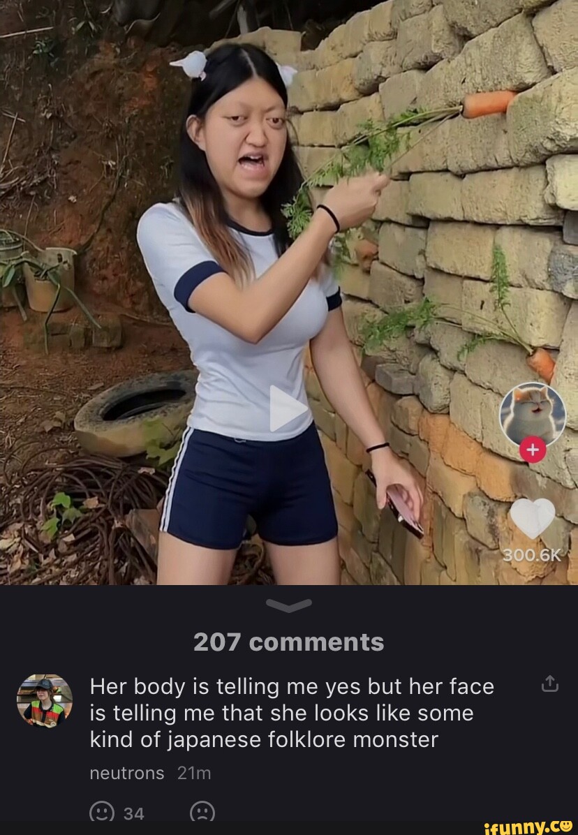 207 comments Her body is telling me yes but her face is telling me that ...