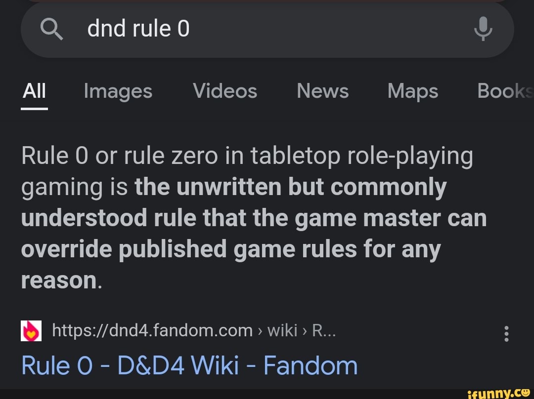 Q. rule & All Images Videos News Maps Book Rule or rule zero in ...