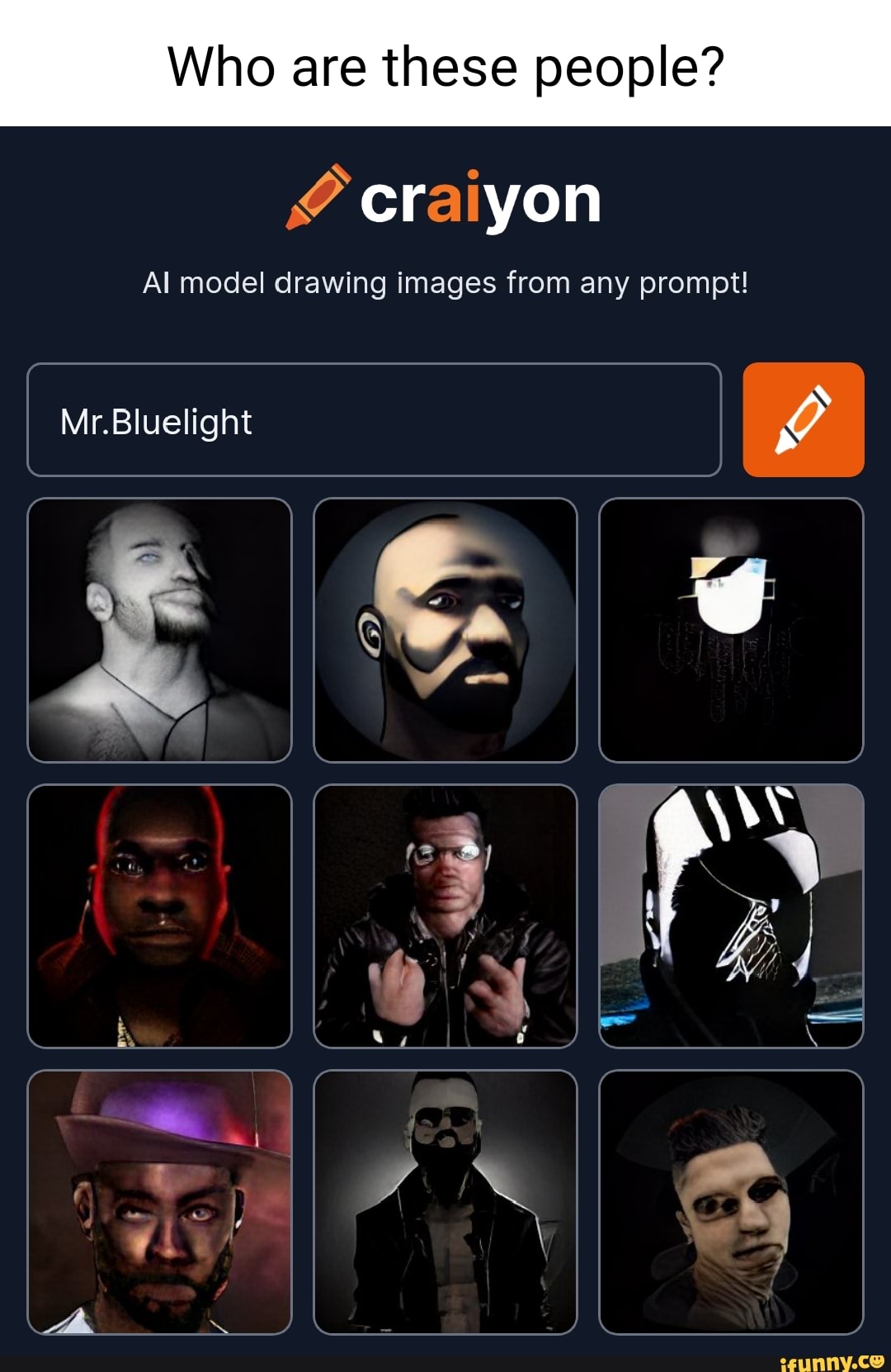 Who are these people? cr yon Al model drawing images from any prompt ...