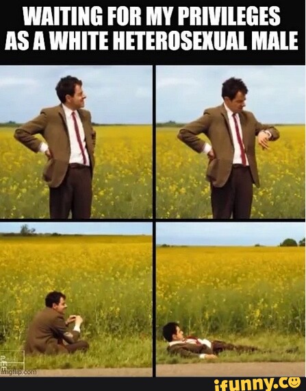 WAITING FOR MY PRIVILEGES AS A WHITE HETEROSEXUAL MALE - iFunny