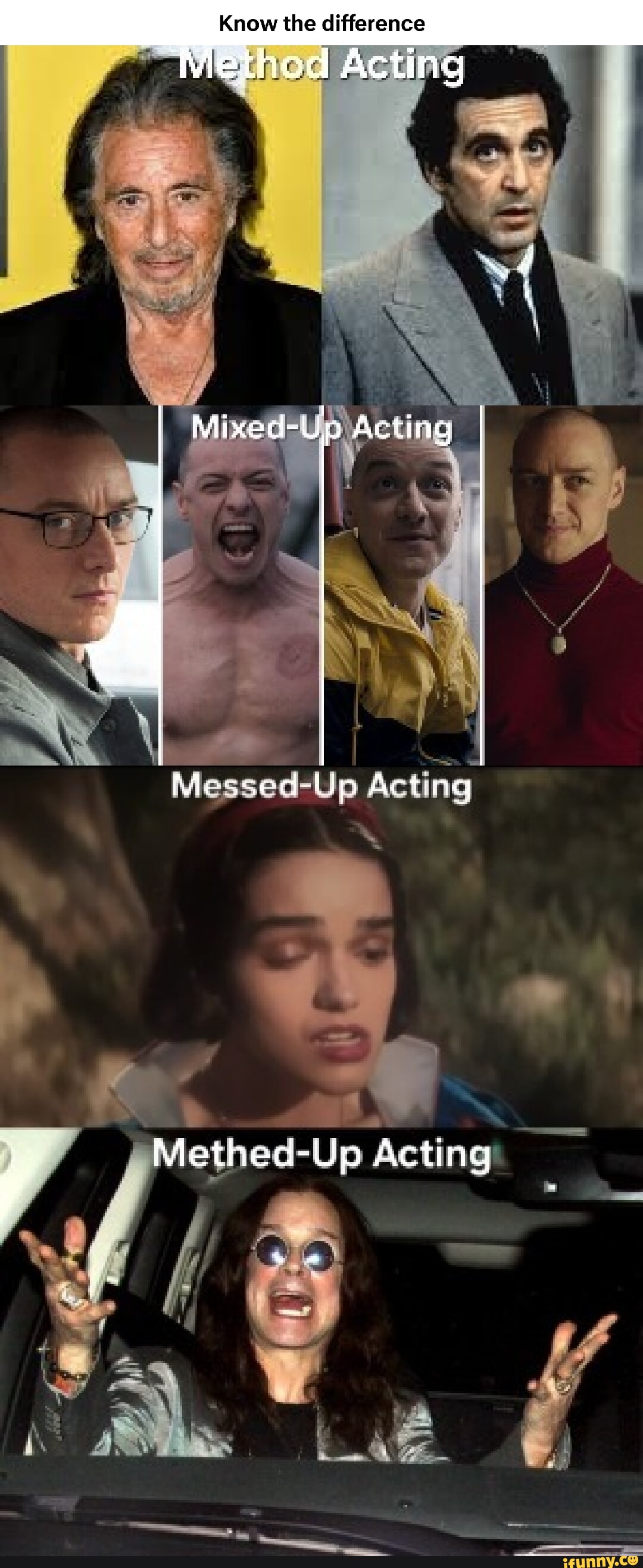Know the difference 'Methed Acting Mixed-Up Acting Messand Up Acting y ...