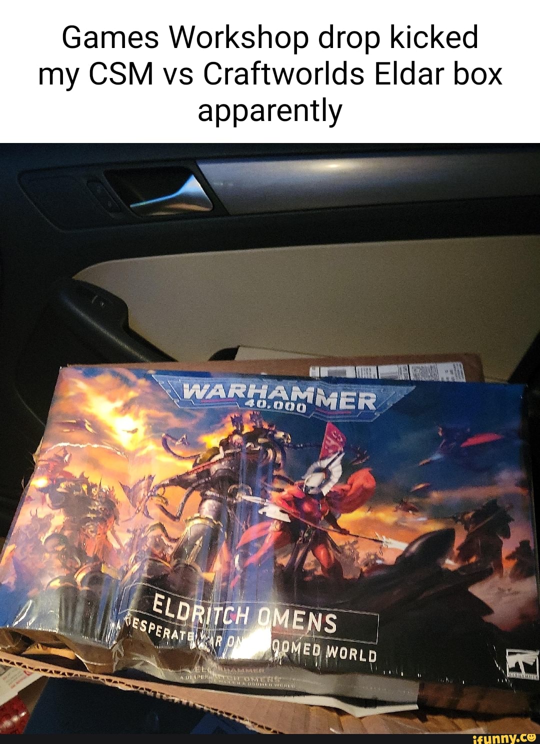 Games Workshop drop kicked my CSM vs Craftworlds Eldar box apparently ...