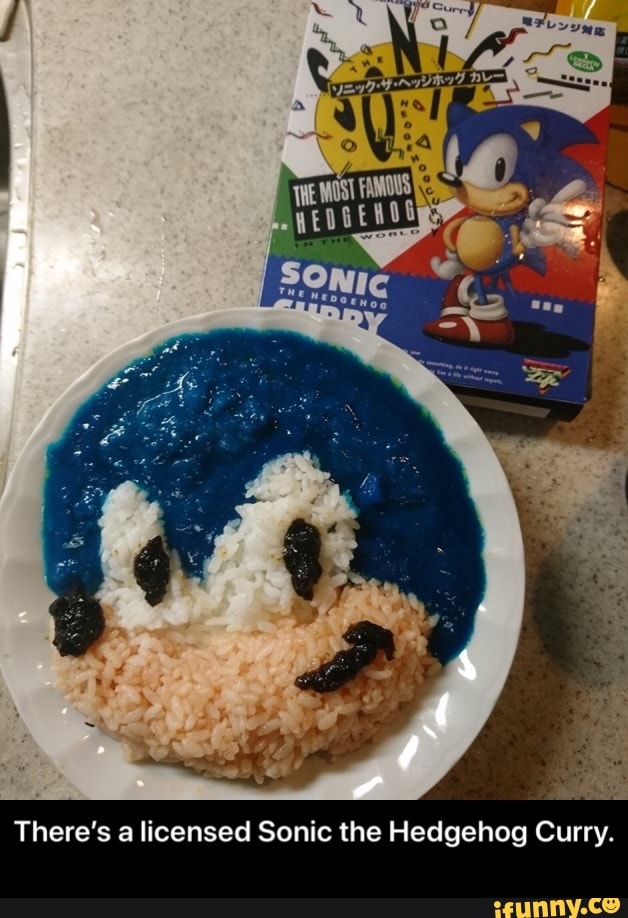 There's a licensed Sonic the Hedgehog Curry. - There’s a licensed Sonic ...