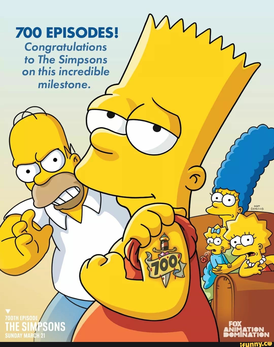 700 EPISODES! Congratulations to The Simpsons on this incredible ...