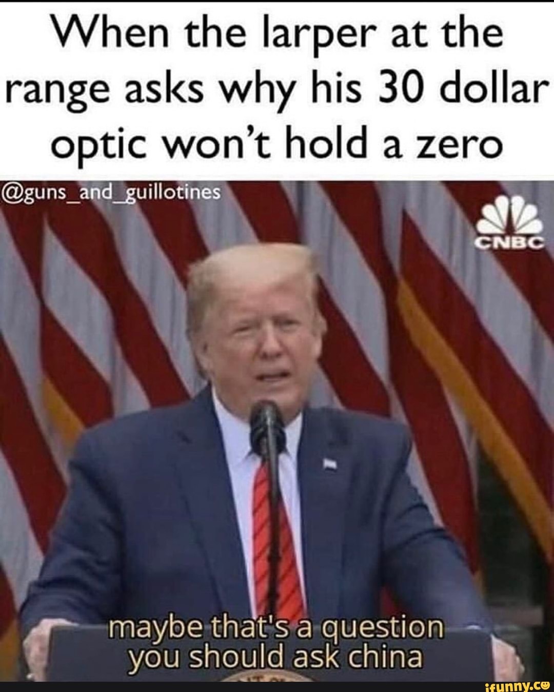 When the larper at the range asks why his 30 dollar optic won't hold a ...