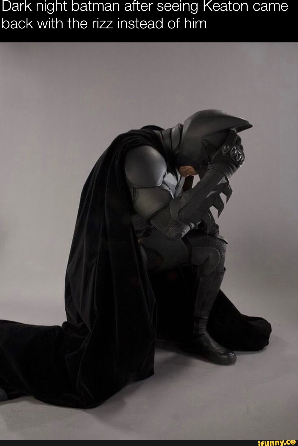 Dark night batman after seeing Keaton came back with the rizz instead ...