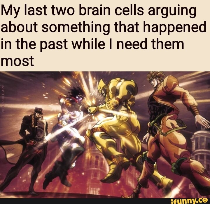 My last two brain cells arguing about something that happened in the ...