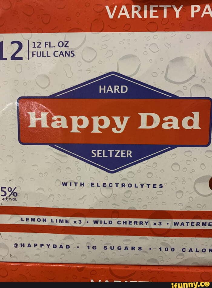 VARIETY PA 12 FL. OZ FULL CANS Dad SELTZER WITH ELECTROLYTES ( 5% LEMON ...