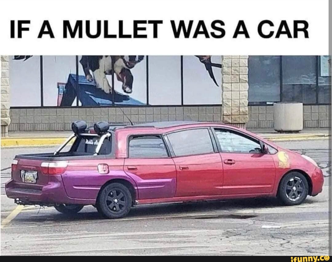 IF A MULLET WAS A CAR - iFunny