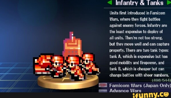 Infantry & Tanks Units first introduced in Famicom Wars, where they ...
