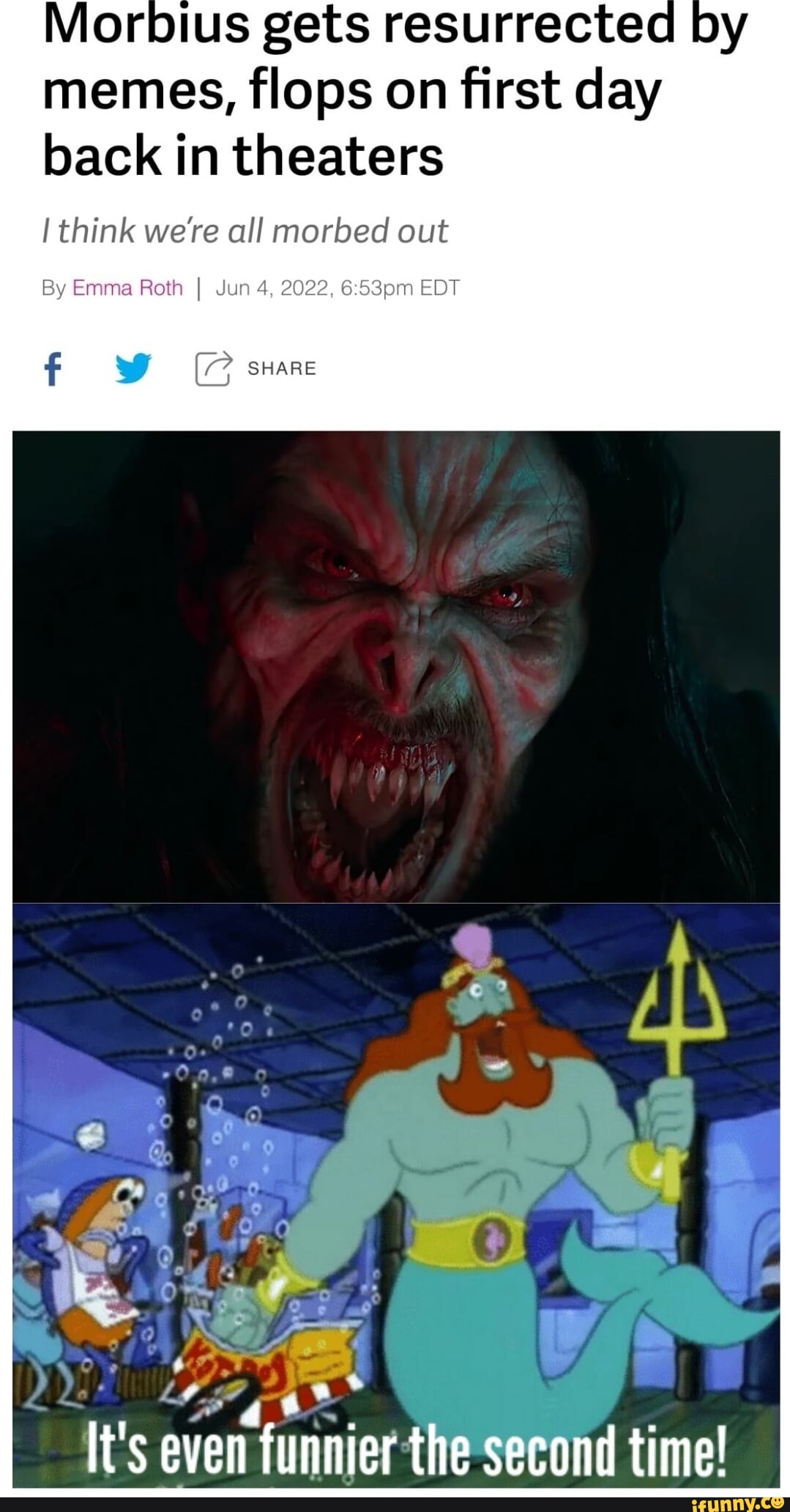 Morbed memes. Best Collection of funny Morbed pictures on iFunny