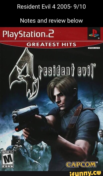 Resident Evil 4 2005- Notes and review below PlayStation. GREATEST HITS ...