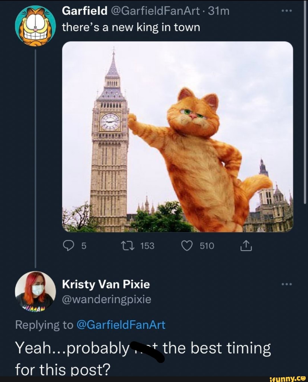 Garfield @GarfieldFanArt-3im there's a new king in town 153 510 ...