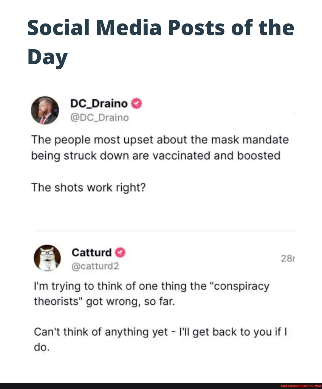 Social Media Posts of the Day DC_Draino @ @DC Draino The people most ...